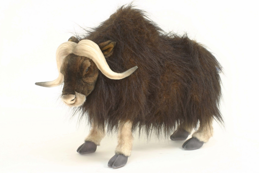 Bisonoxe mjukisdjur 60 cm 5573 Hansa - Bamsesbollar.se