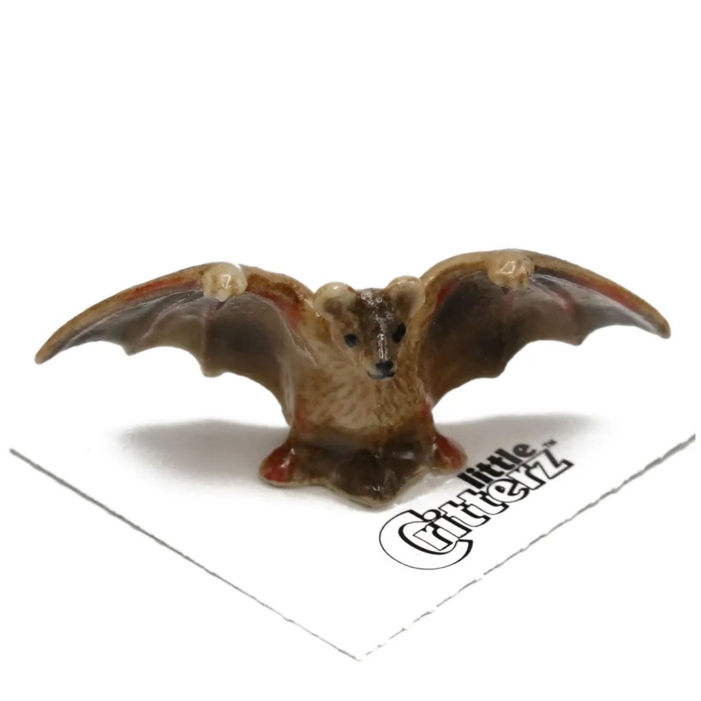 Fladdermus miniatyr porslinsfigur Pulse Brown Bat